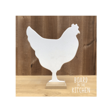 Happy CHICKEN Custom Cutting Board, #1 Chicken Gift, Farmhouse Decor
