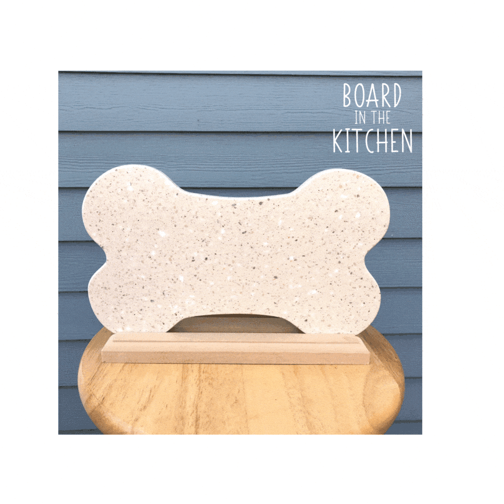 DOG BONE Custom Cutting Board, Corian Serving Tray