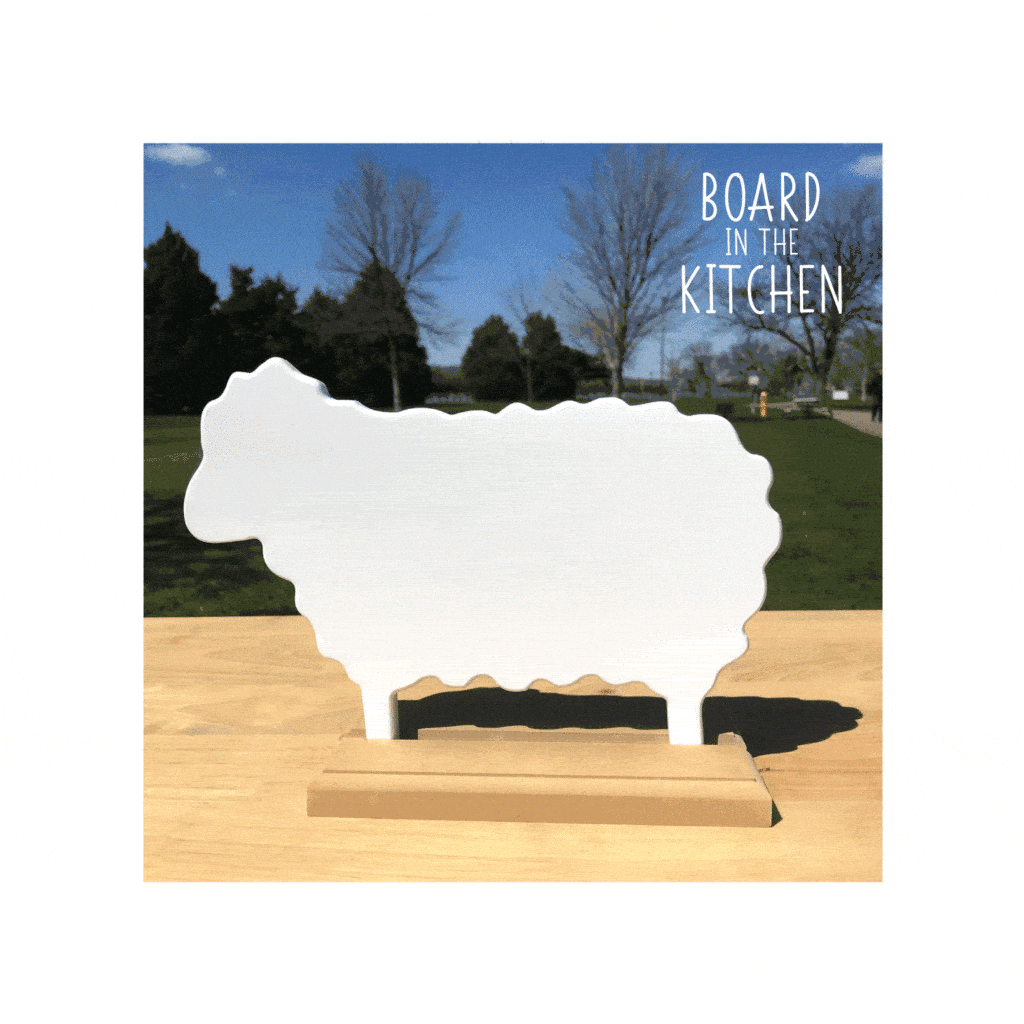 Attractive SHEEP Cutting Board, Farmhouse Kitchen Gift